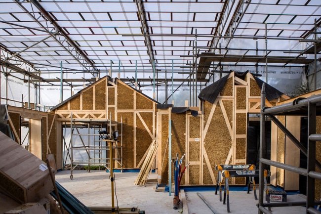 Outpost – Straw Panel Build Underway